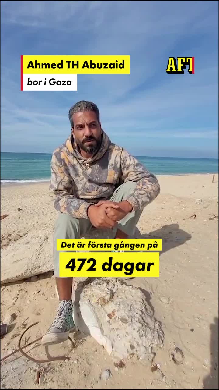 Ahmed, 40, om vapenvilans första dag - Aftonbladet TV