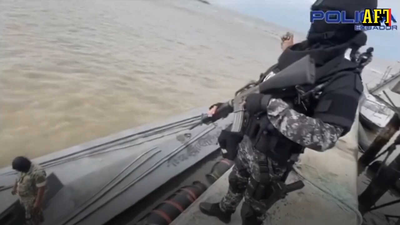 Polisen tar ubåt med knark i Ecuador - Aftonbladet TV