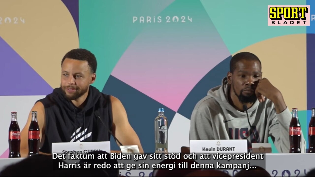 NBA-stjärnan Steph Currys stöd till Kamala Harris: "Spänd på hennes ...
