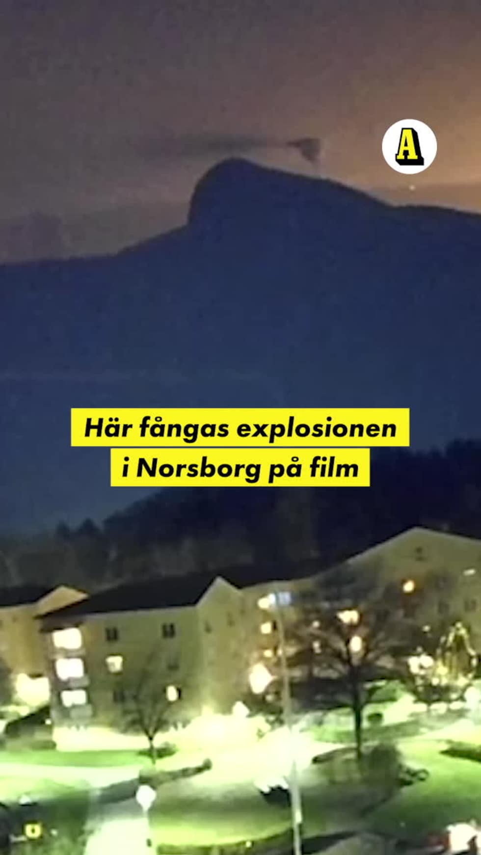 Här fångas explosionen i Norsborg på film - Aftonbladet TV