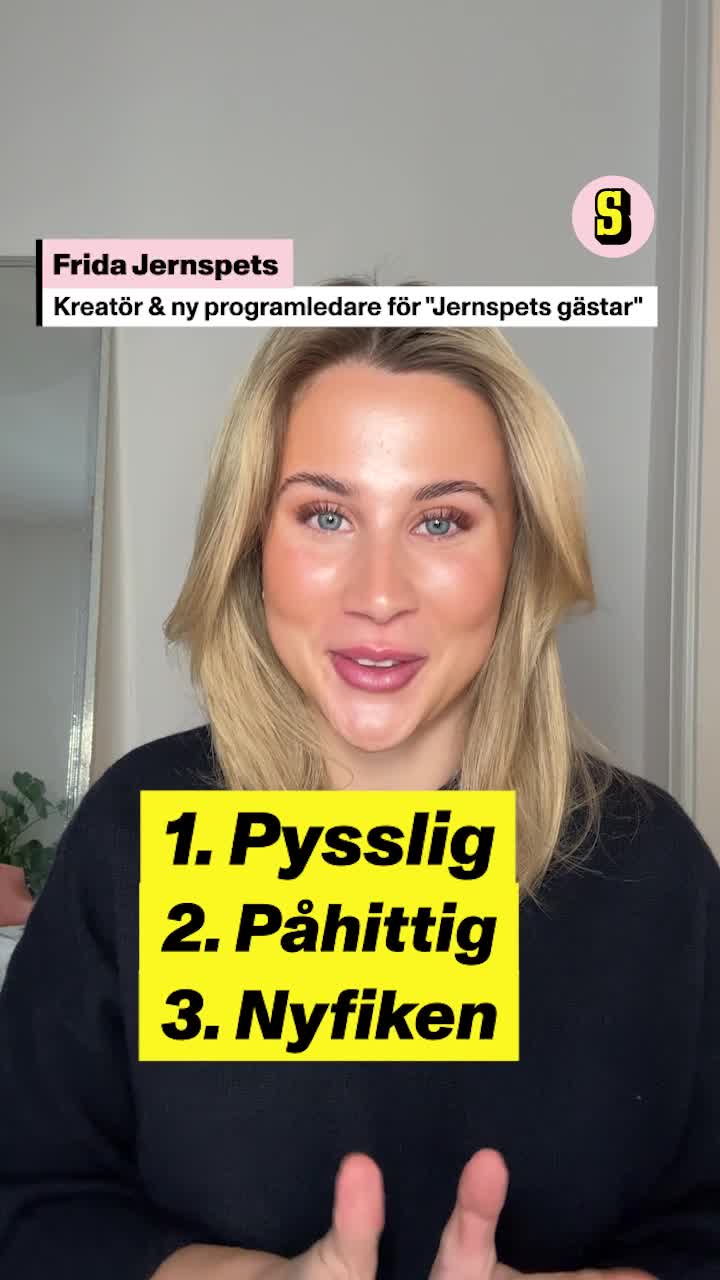 Hallå där Frida Jernspets – programledare för ”Jernspets gästar”