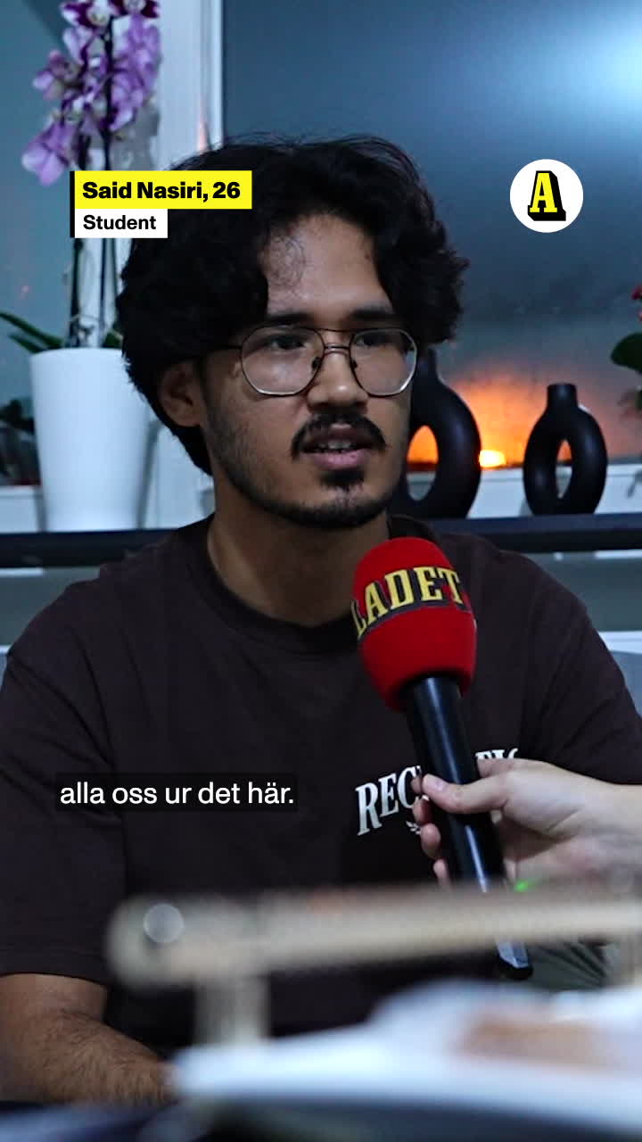 Said Nasiri, 26 satt på olycksbussen på E4 vid Linköping