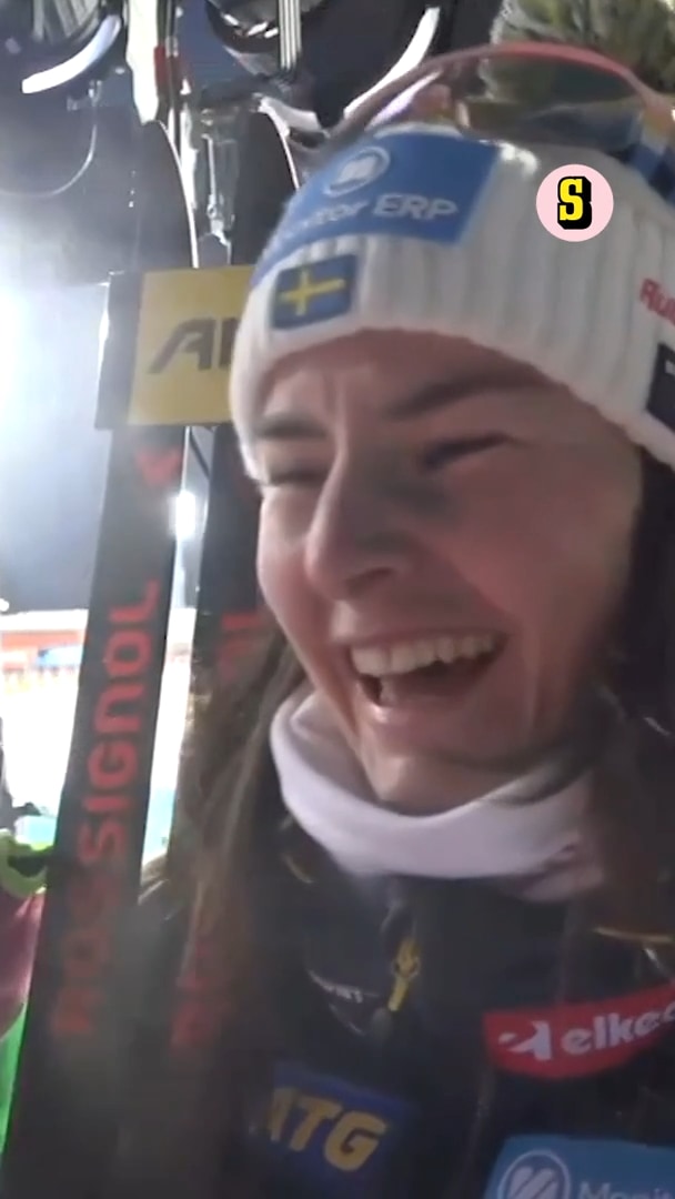 Ella Halvarsson hyllas efter stafettsegern i Östersund