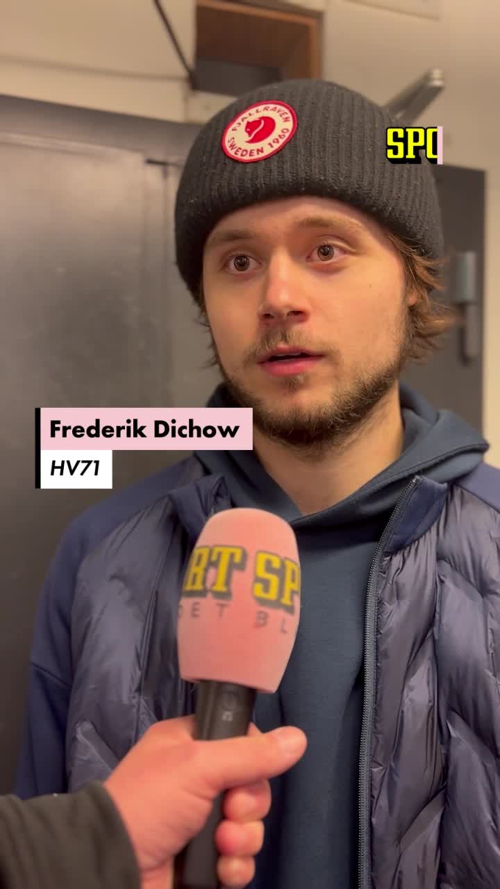 Frederik Dichow efter HV71 vann mot Modo i SHL - Aftonbladet TV