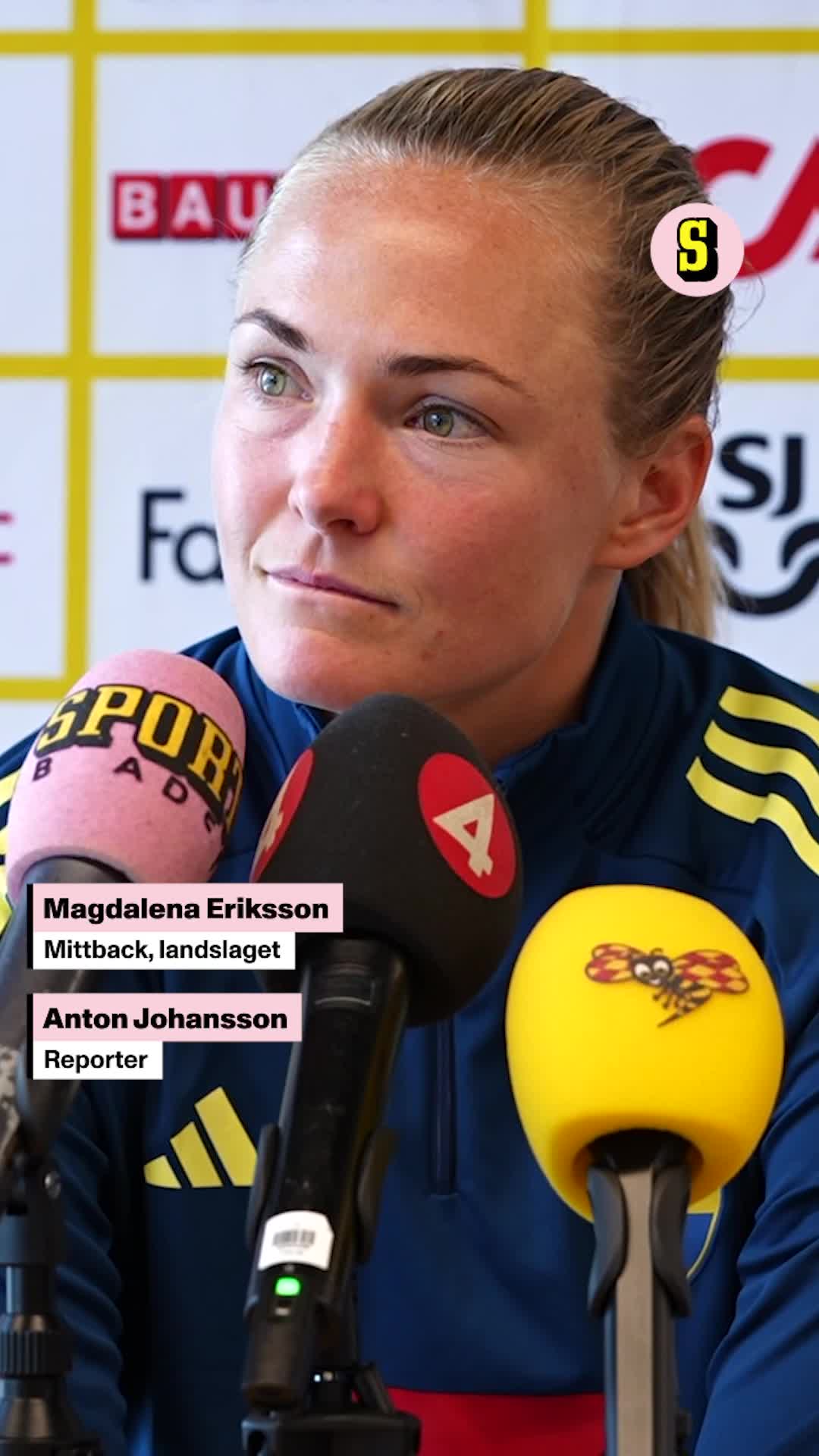 Magdalena Eriksson om Harders skada: ”Tufft för henne”