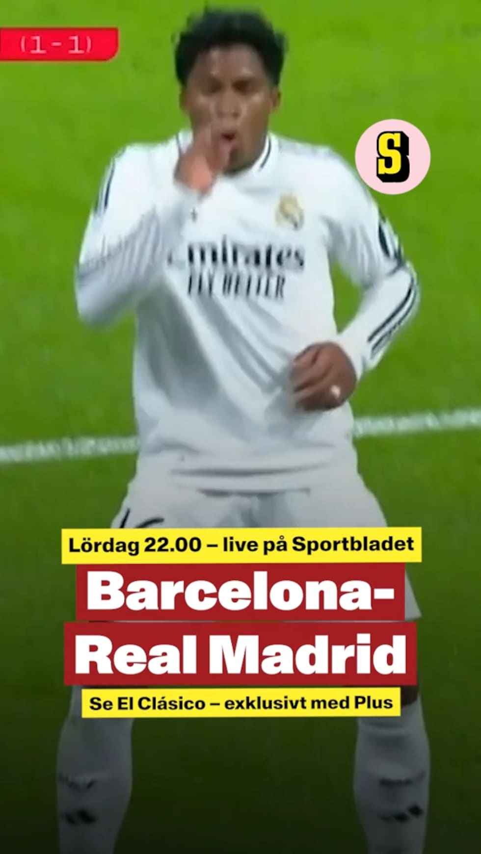 Se El Clásico på Sportbladet – vi sänder Barcelona-Real Madrid ...