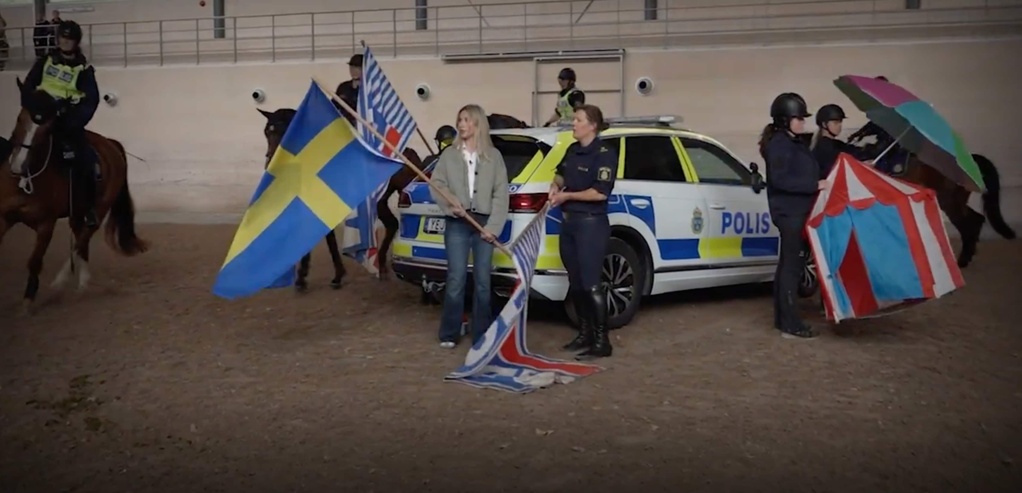 Jernspets om ridande poliser: Så tränas hästarna för att klara ...