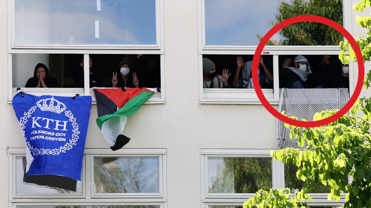 Studenter barrikaderar studentkårhuset på KTH – här griper polisen in - Aftonbladet TV