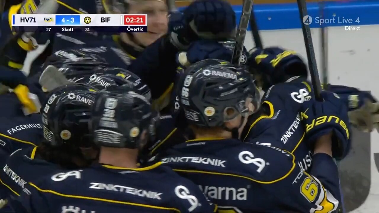 HV71 vann mot Brynäs i SHL – Borgström hjälte - Aftonbladet TV
