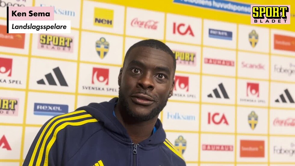 Ken Sema följde Belgienmatchen hemifrån - Aftonbladet TV