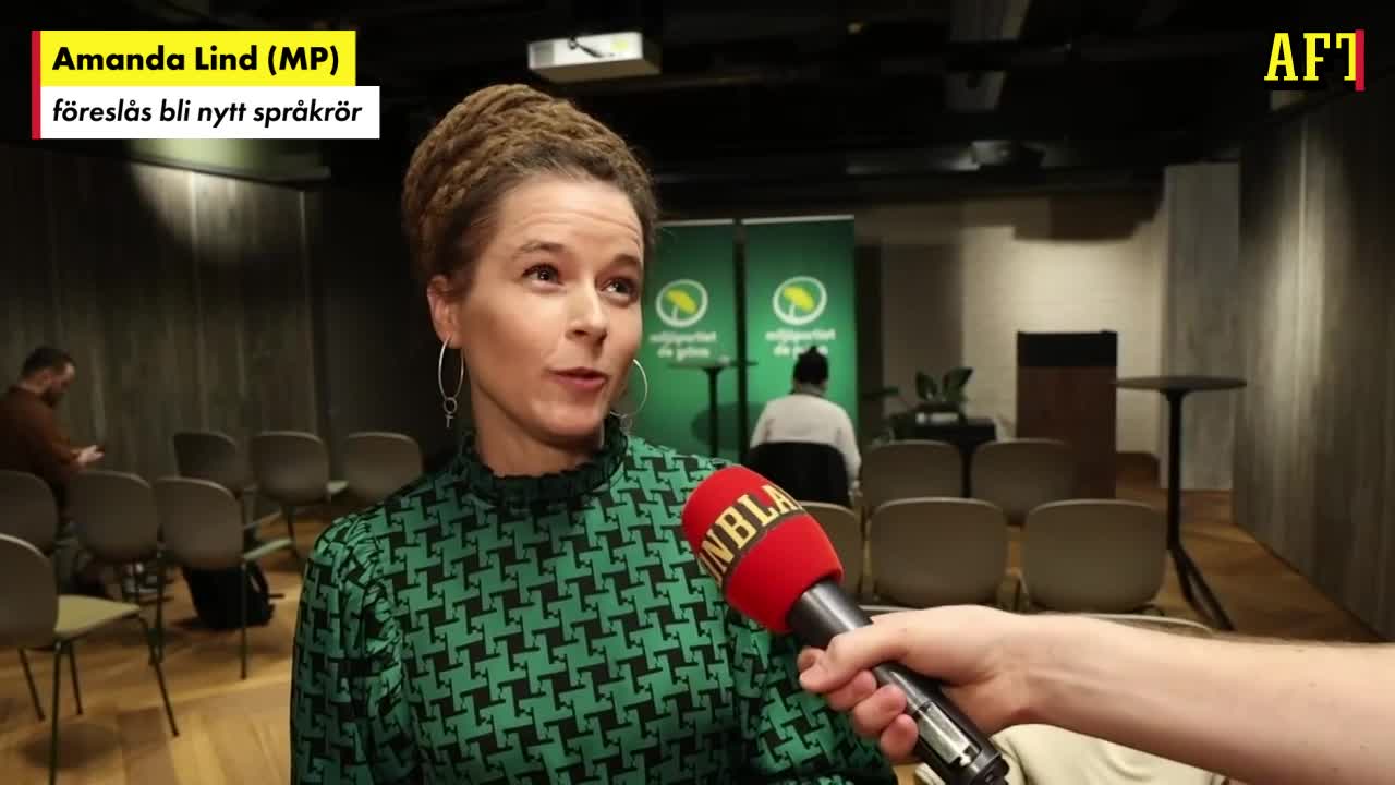 Amanda Lind föreslås bli nytt språkrör för Miljöpartiet - Aftonbladet TV