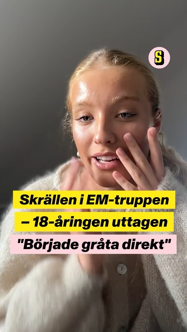 Smilla Holmberg, 18, kommer göra EM-debut: ”Det är helt sjukt”