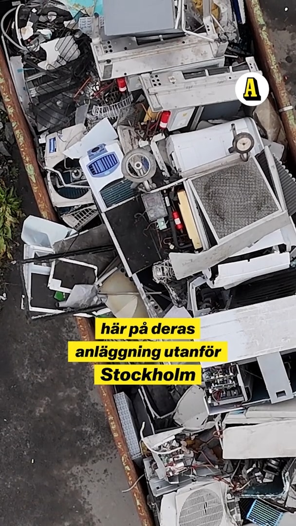 Här konfronteras chefen på Svensk freonåtervinning med filmerna