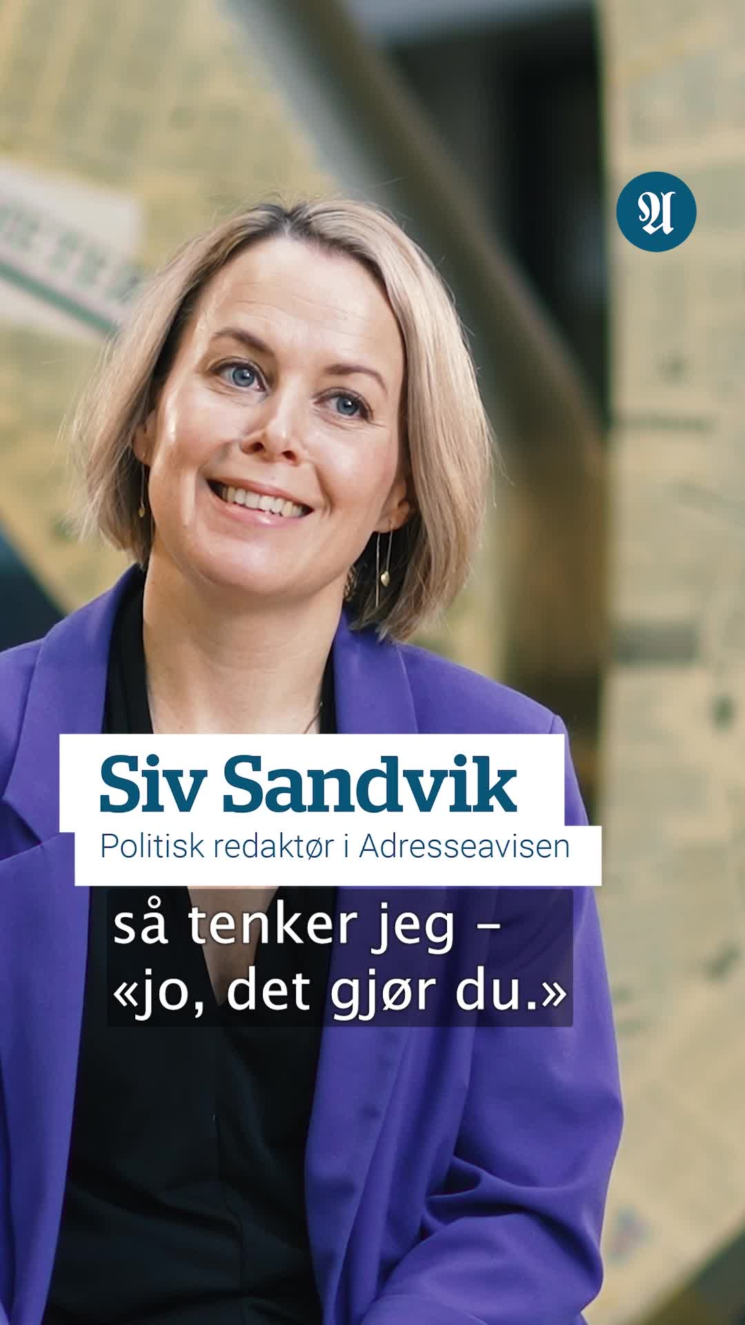 Tett på: Siv Sandvik