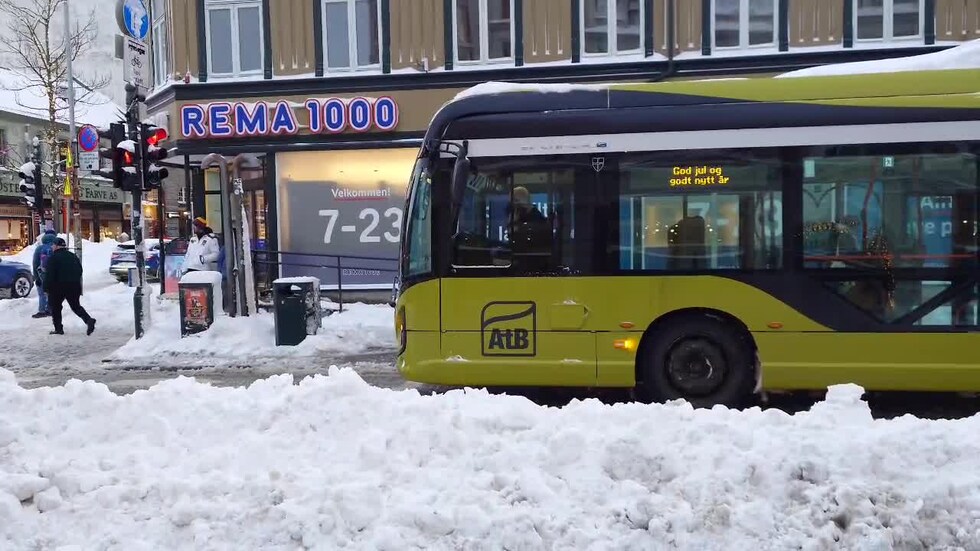 Her står bussene i Midtbyen: - Full stans - adressa.no