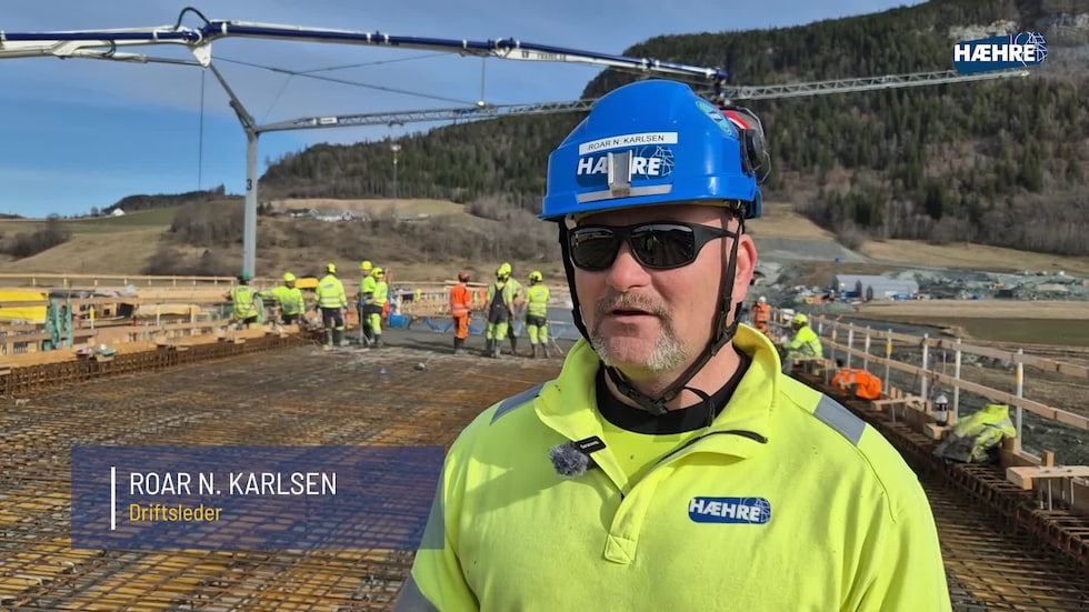 Brukte 450 kubikk med betong: – Det blir lange dager for å bli ferdig ...