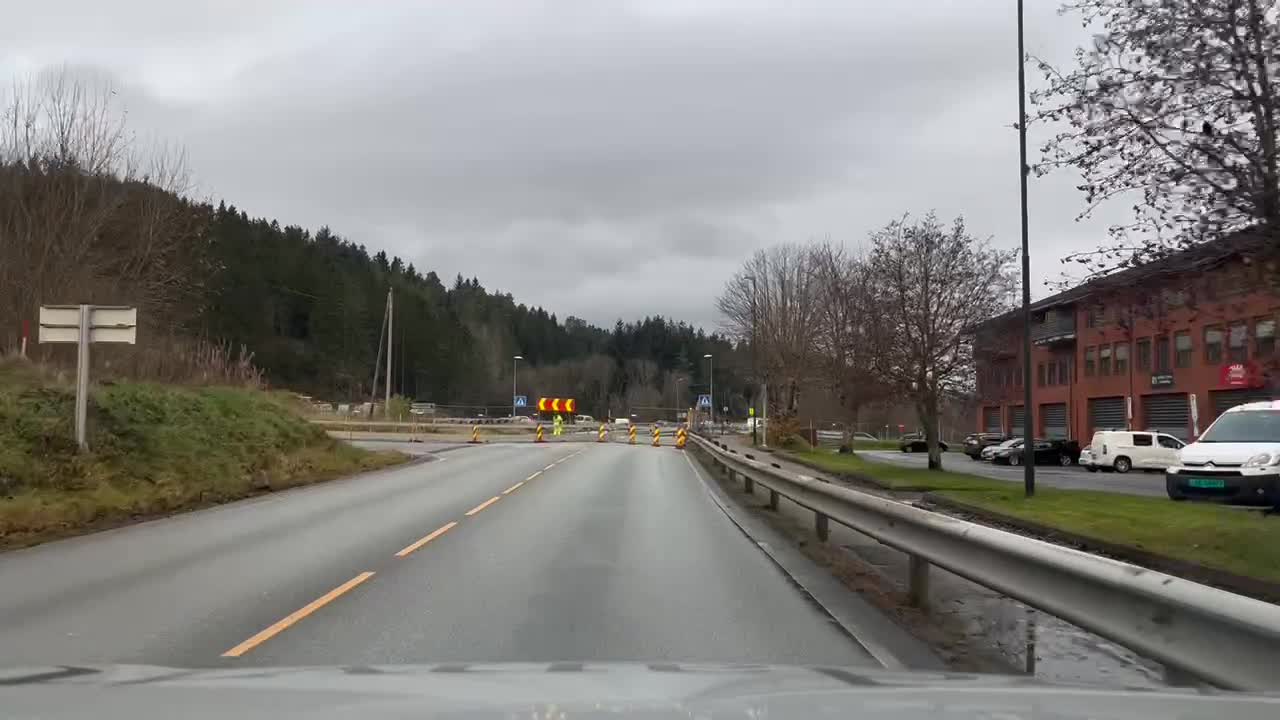 Har lagt om vegen på Frekhaug