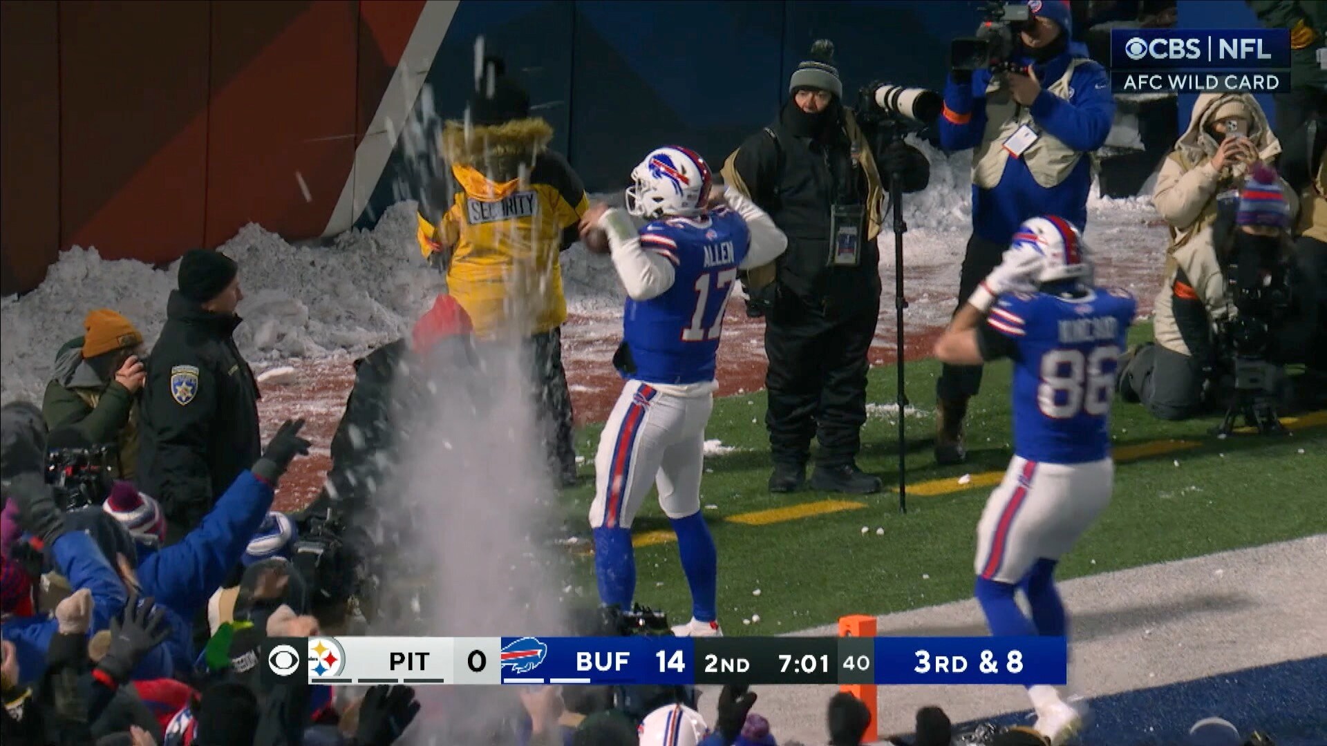 Se Josh Allens 52 yard touchdown mot Steelers - VGTV