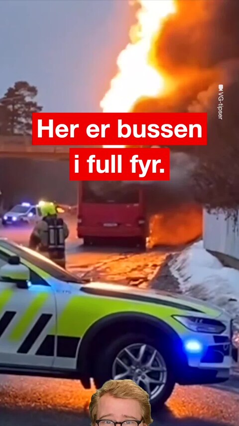 Brann i buss i Oslo - VG