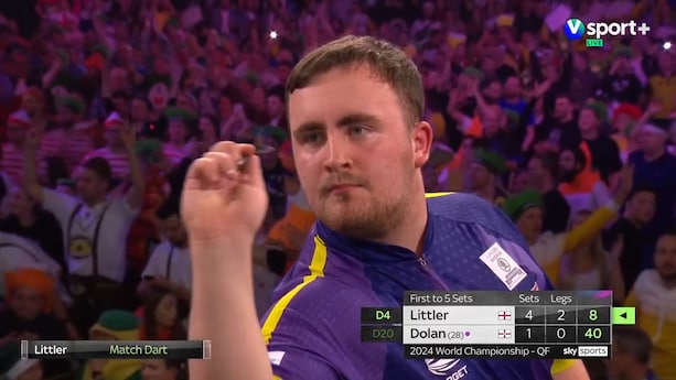 Dart-VM: Luke Littler fortsetter eventyret i dart-VM – klar for semifinalen