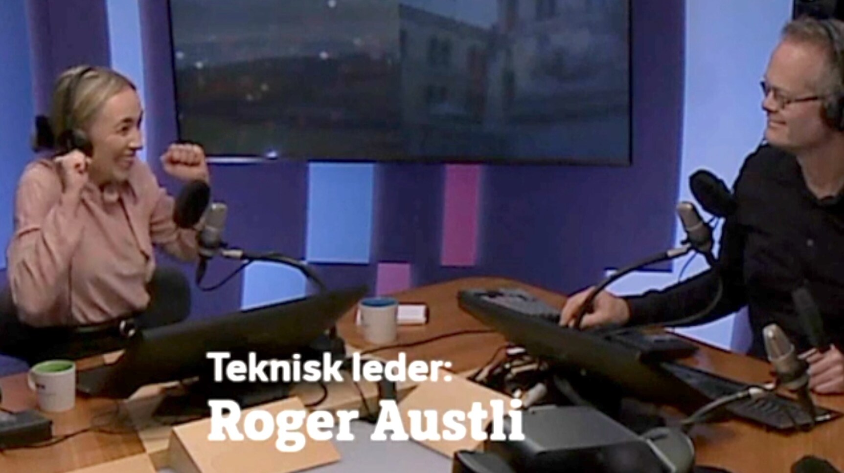 Linn Wiik tabber seg ut på direkten på NRK - VGTV