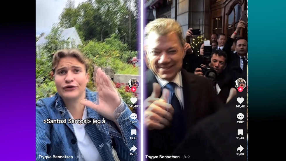 Trygve Bennetsen møtte den colombianske presidenten - VGTV